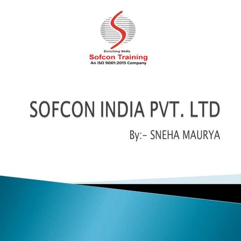 Best Industrial Training Company In India Sofcon Training Ppt