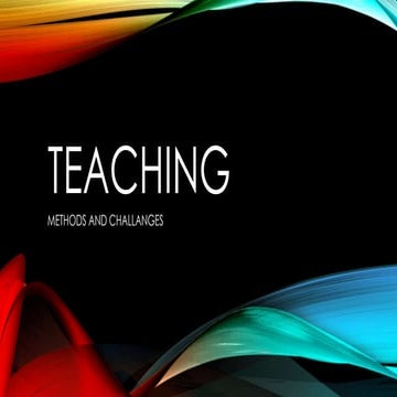 My Ppt On Teaching Pptx