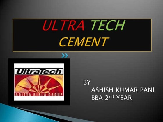 Ultratech cement | PPTX