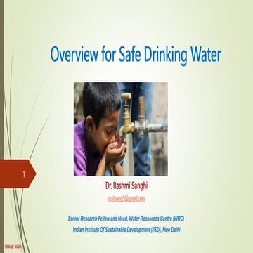 Overview for the Safe Drinking Water.pptx