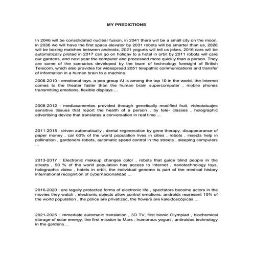 My predictions | DOCX