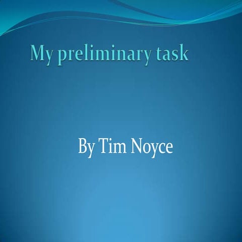 My preliminary task | PPTX