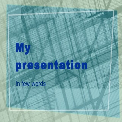 My presentation | PPT