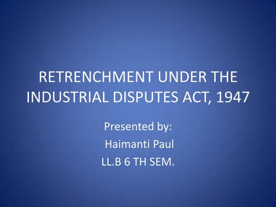 Strike And lock out under industrial dispute act 1947 | PPTX