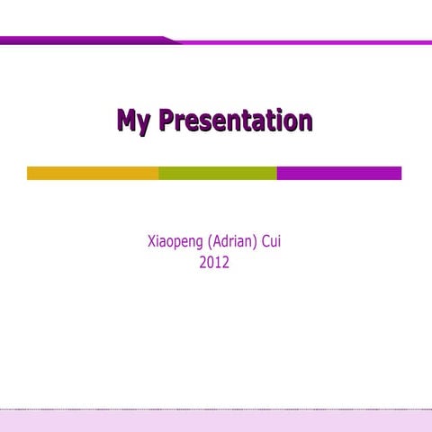 My Presentation | PPT