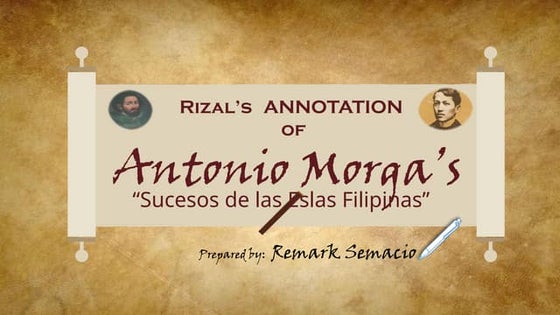 Rizal's morga and views of philippines history | PPTX