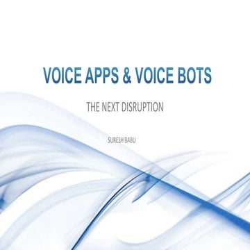 Voice - Next Disruptive Technology | PPTX