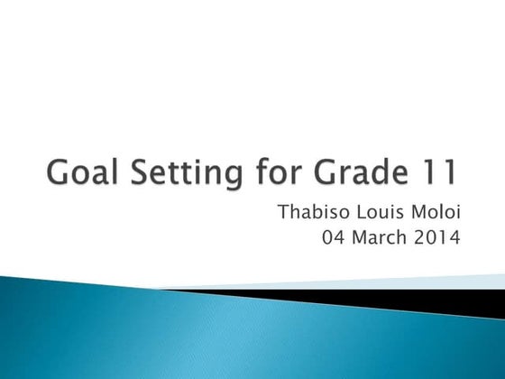 PPT on Goal Setting | PPTX | Science