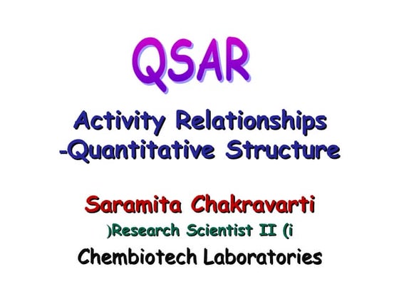 Comfa Comfa Comparative Molecular Field Analysis Ppt