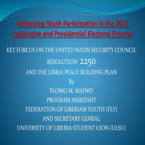 Youth participation in elections | PPTX