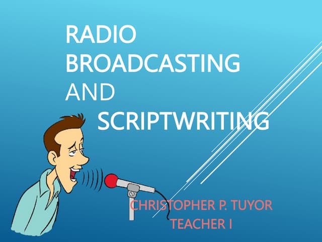 Journalism TV and Radio broadcast | PPTX