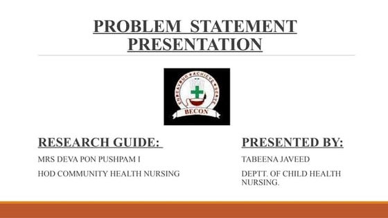 OBG Research | Obstetrical Gynecology | Problem statements | PPTX ...