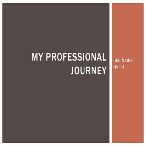 My professional journey | PPTX