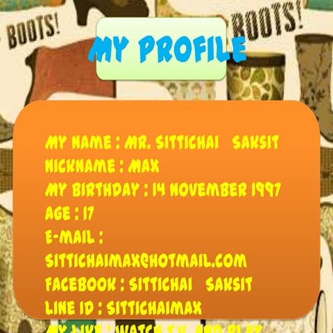 My profile | PPTX
