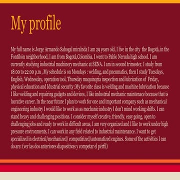 My profile | PPT