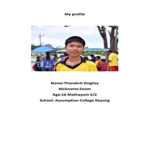 My profile | PDF | College Education | Education