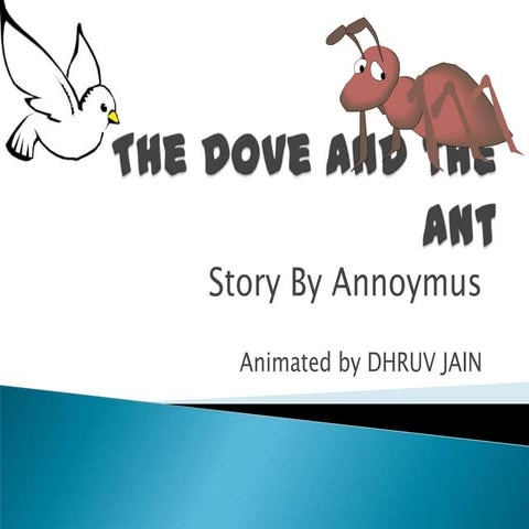 STORY - WRITING (THE ANT AND THE DOVE) | PPTX