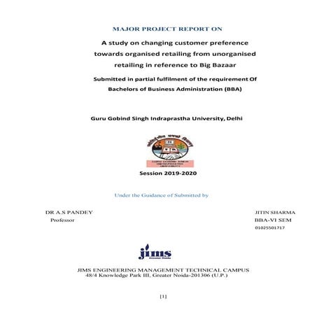 Big Bazar Project | PDF