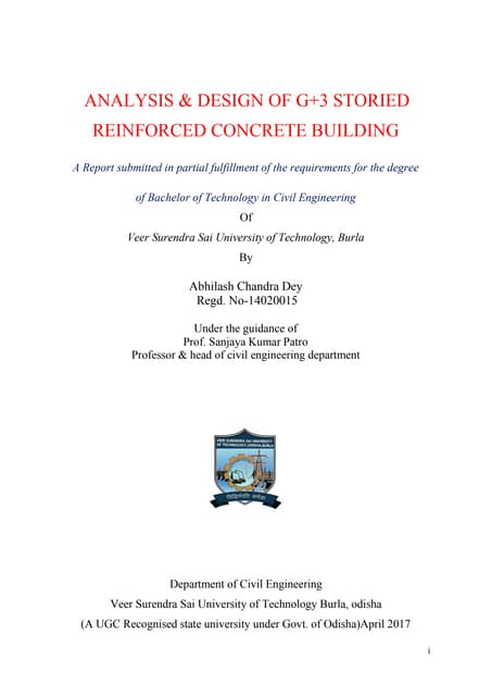 Analysis and design of multi-storey building using staad.Pro | Civil ...
