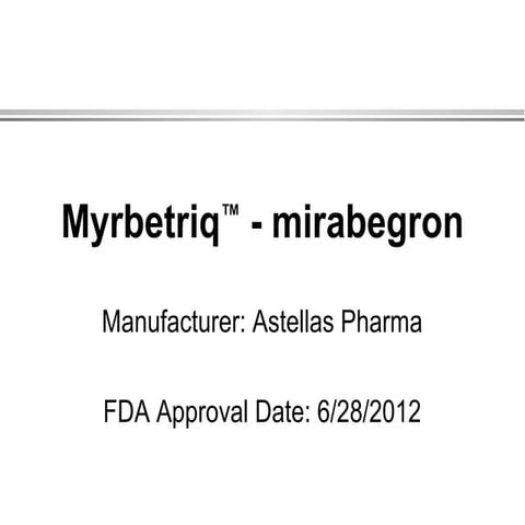 Mirabegron | PPT
