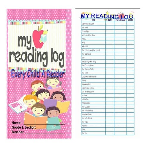 My Reading Log.docx READING MATERIALS GRADE 3 | DOCX