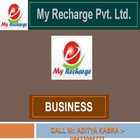 My recharge.pptx 2014 | PPTX | Personal Finance