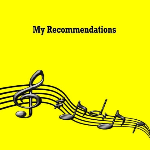 My recommendations | PPT