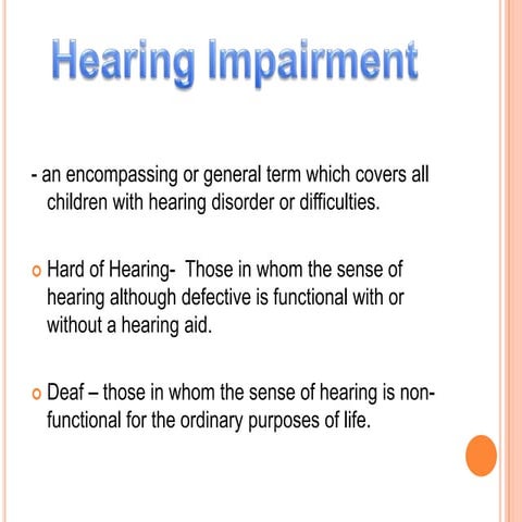 hearing impaired | PPTX