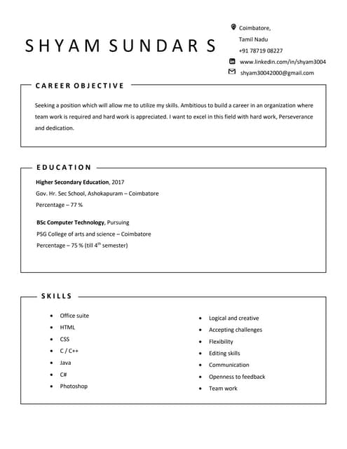 Komal CV | DOCX | Technology & Computing