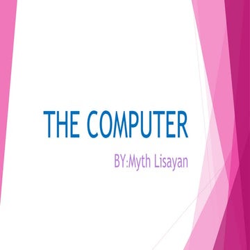 The Computer | PPTX