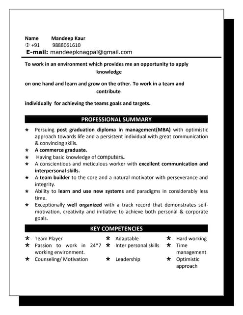 final common resume | PDF