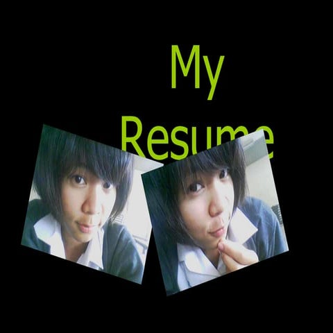 My resume | PPT