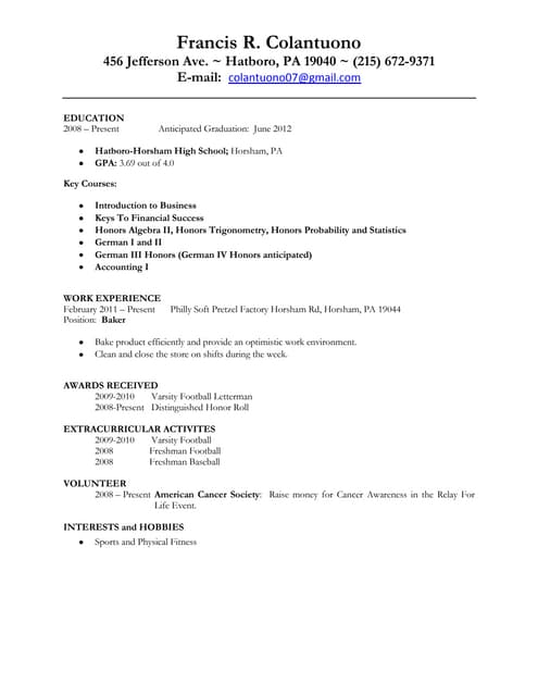 Resume | PDF