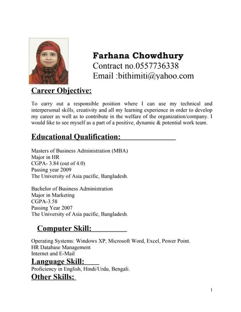 Kavitha Resume | DOC
