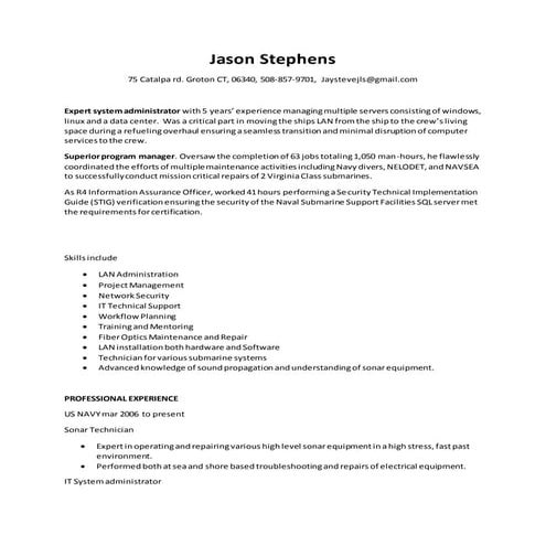 LARRY'S RESUME | DOCX