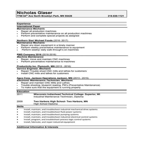 My resume | PDF | Business and Finance