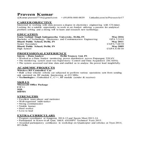 Sunil_Resume | PDF