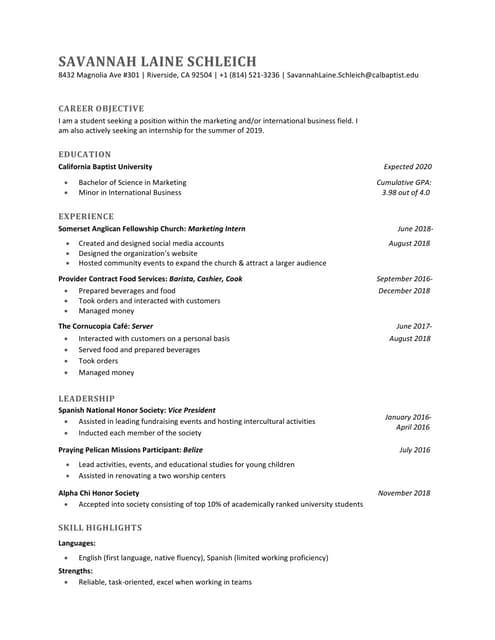final resume cody | PDF