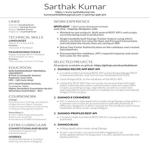 Sarthak Kumar | PDF