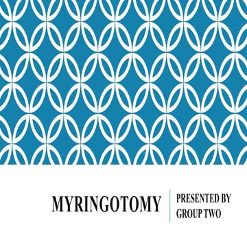 MYRINGOTOMY the surgical procedure of the ear | PPTX