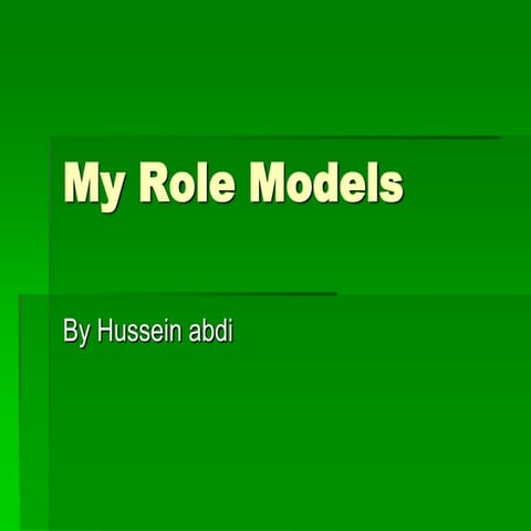 My Role Models | PPT