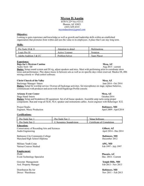 Richard Sanchez Resume 10-2015 | PDF