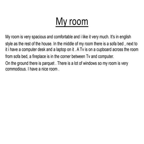 My room | PPTX