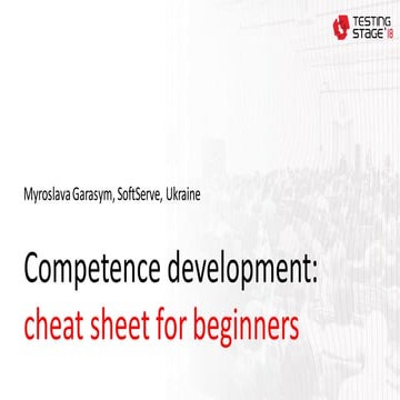 Myroslava garasym: COMPETENCE DEVELOPMENT: CHEAT SHEET FOR BEGINNERS | PPT