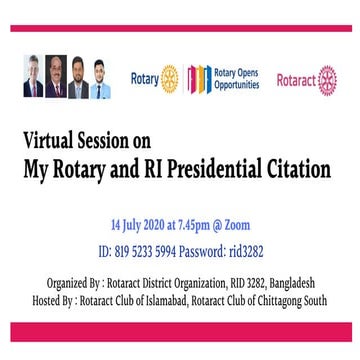 My Rotary (Website, Account, President account maintain) | PPT