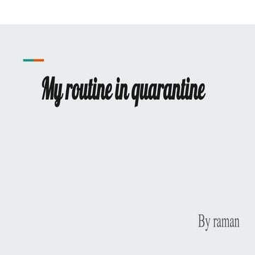 Daily routines | PPTX