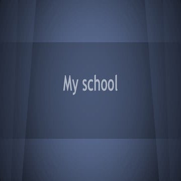My School | PPT
