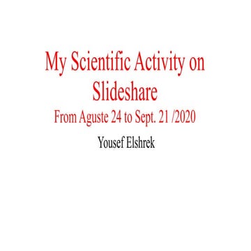My scientific activity on slideshare | PDF