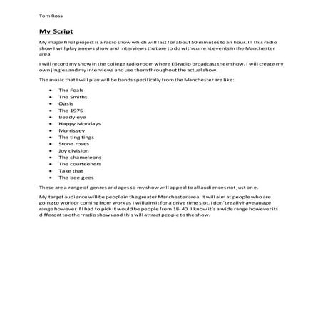 My script | DOCX