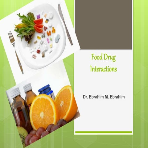 Common Food Drug Interactions | PPTX